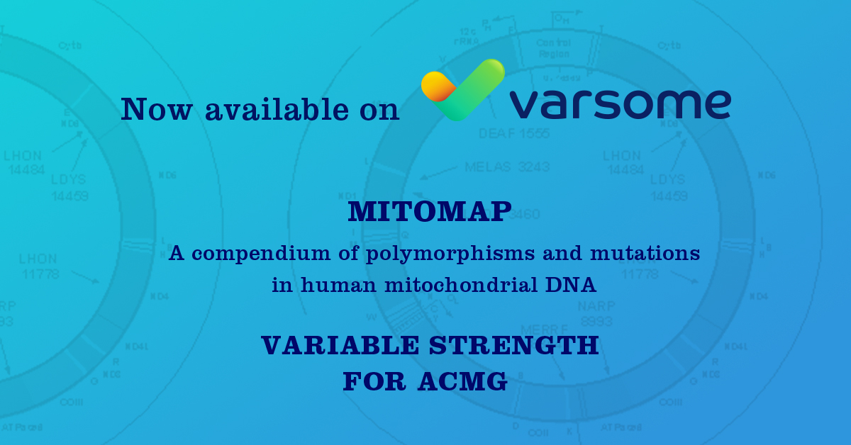 Mitomap and Variable Strength for ACMG now available in VarSome